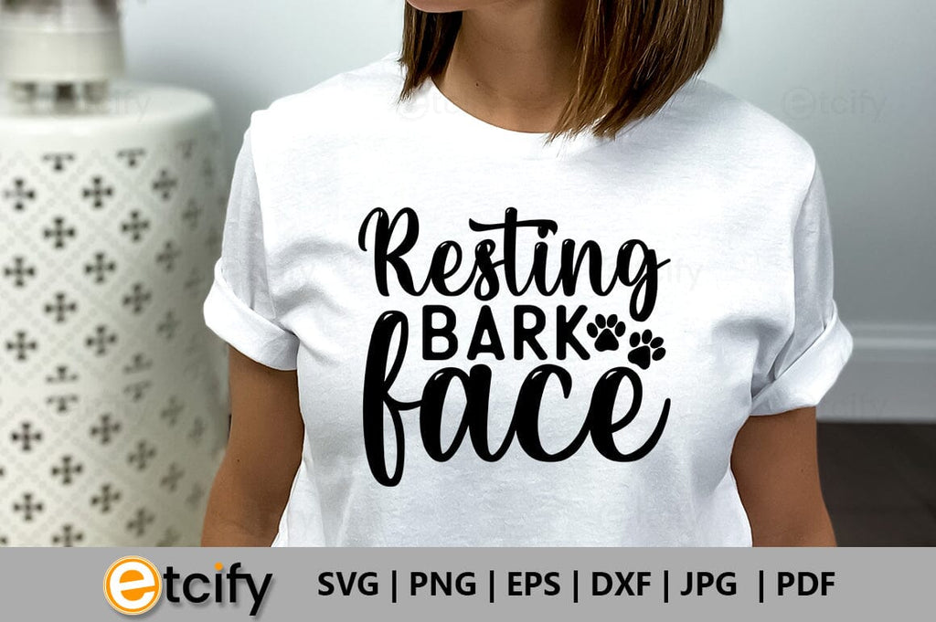 Resting bark face SVG - So Fontsy