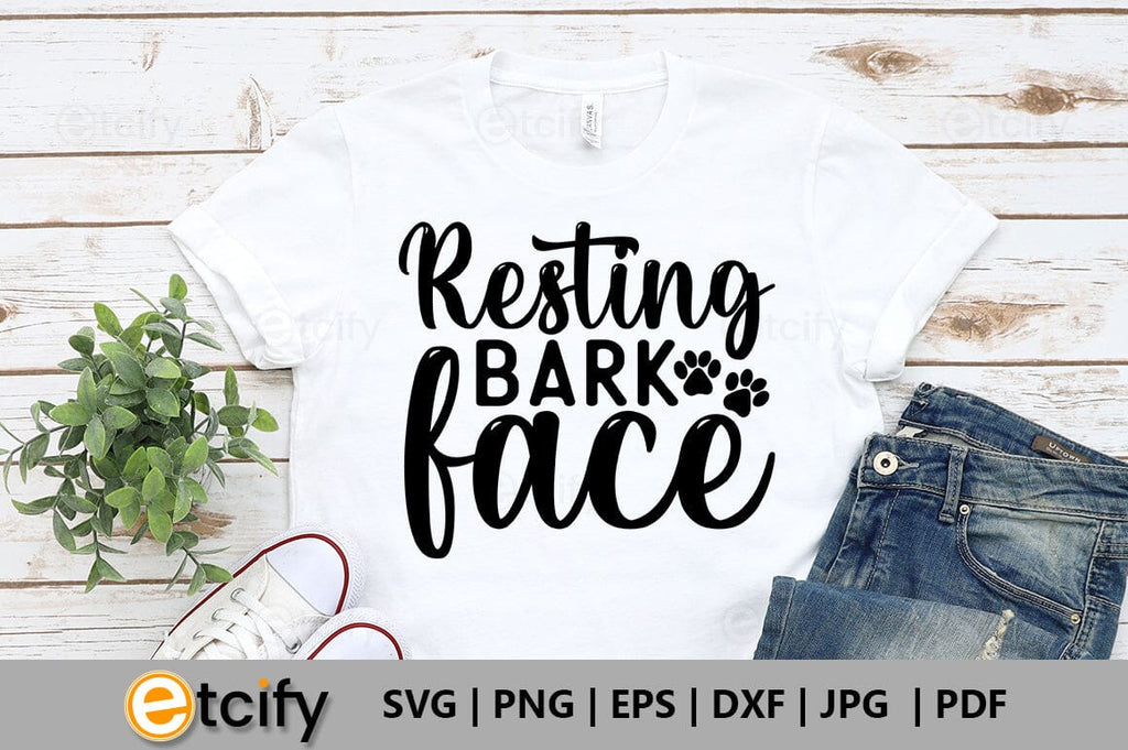Resting bark face SVG - So Fontsy