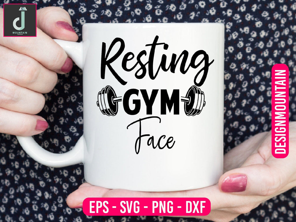 Resting gym face Svg design - So Fontsy