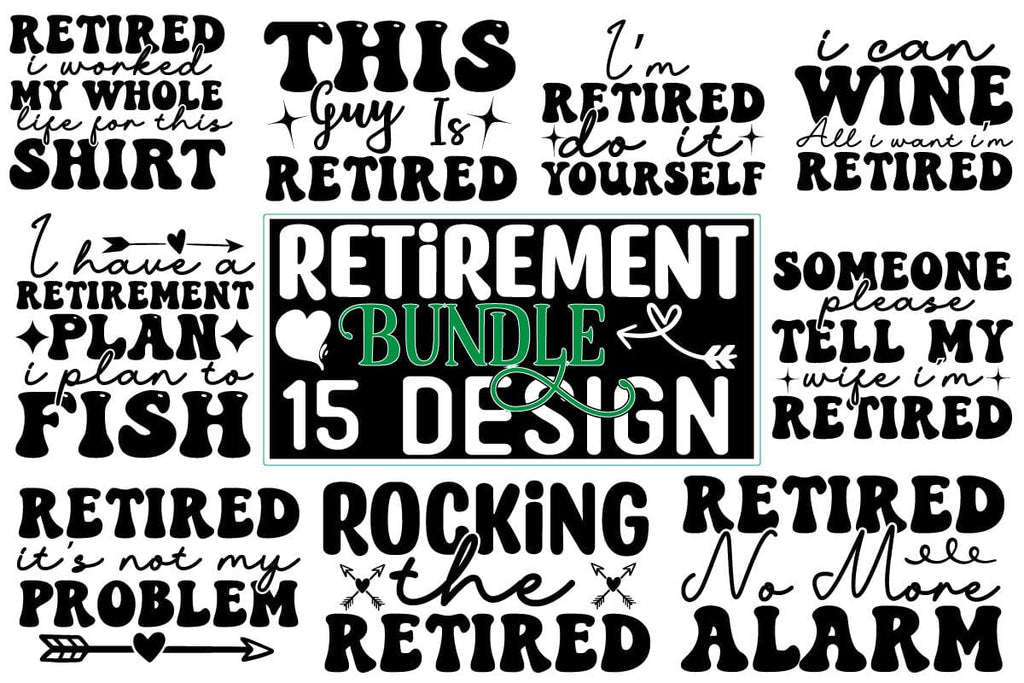 Retired SVG Design Bundle - So Fontsy