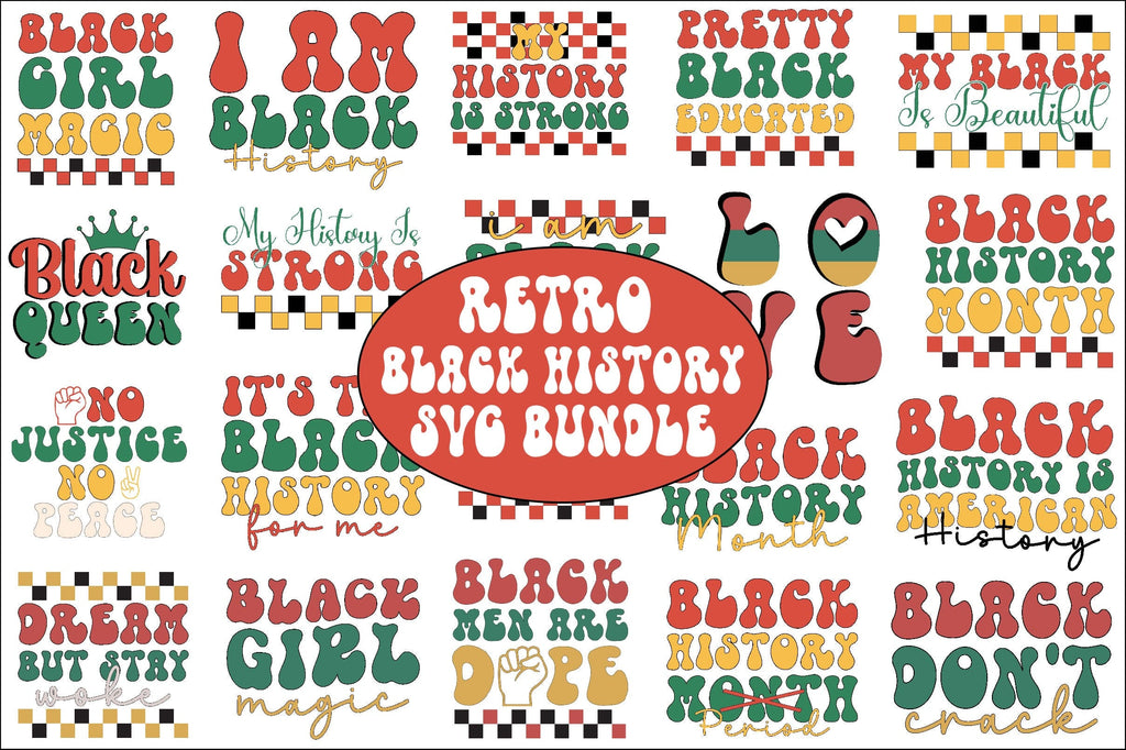 Retro Black History SVG Bundle - So Fontsy