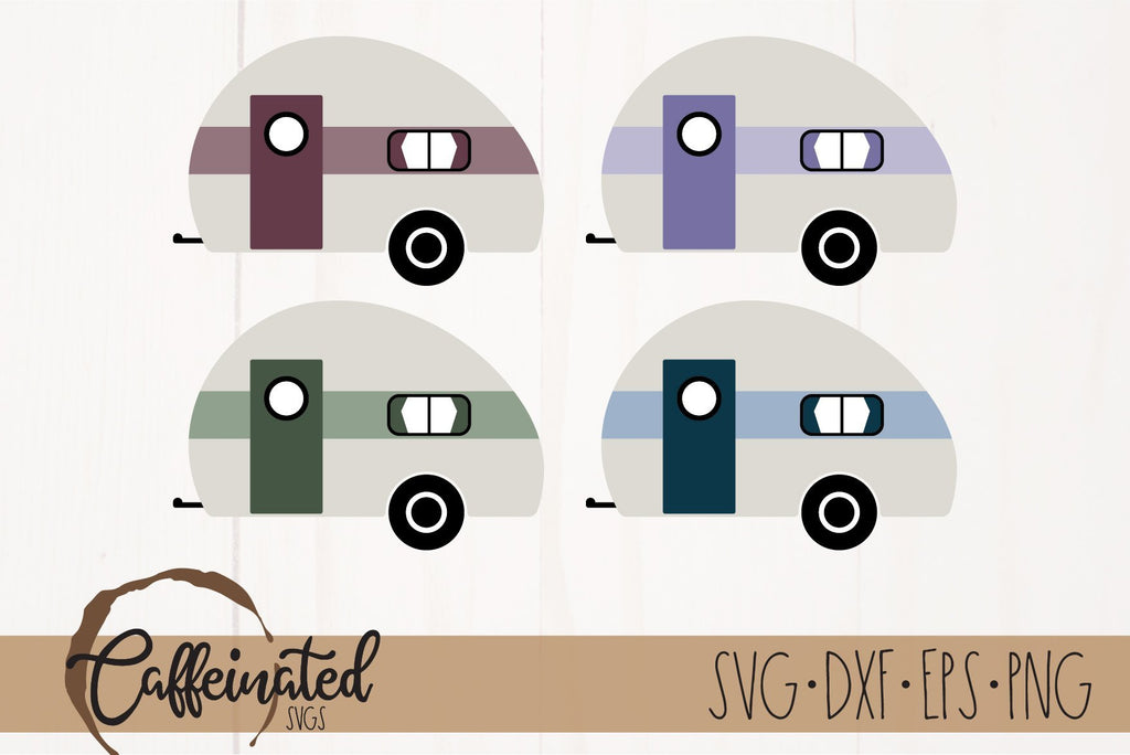 Retro Camper SVG - So Fontsy