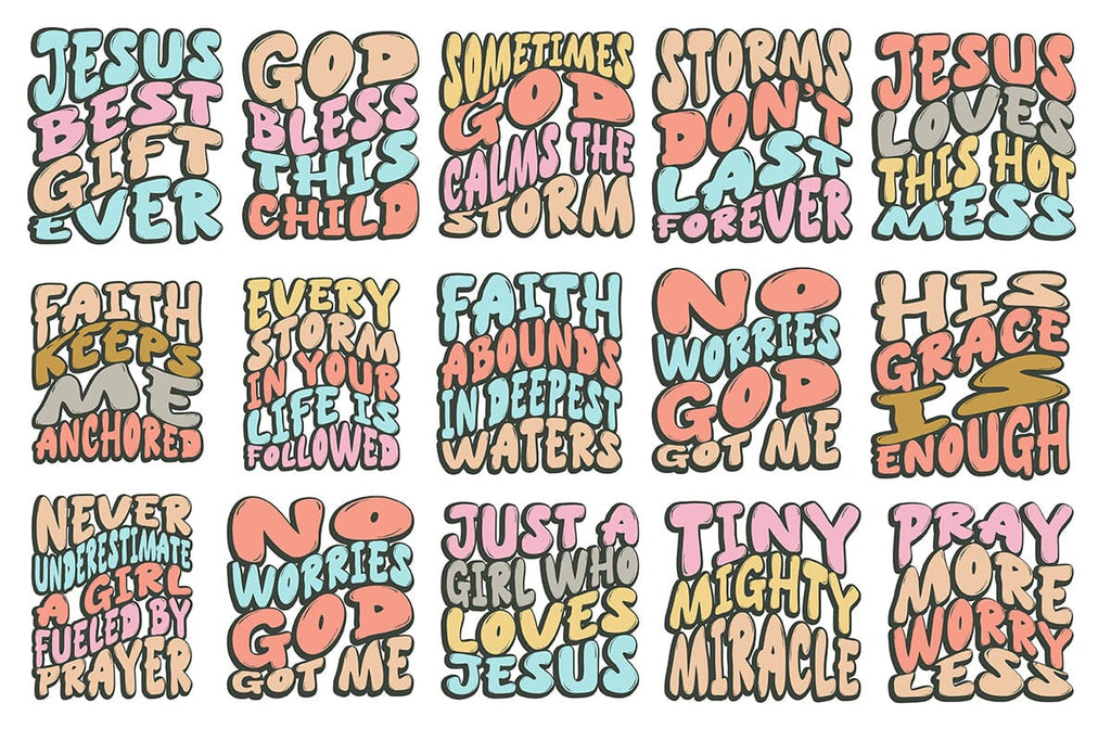 Retro Christian t-shirt Design Bundle, Retro Faith Bundle, jesus SVG ...