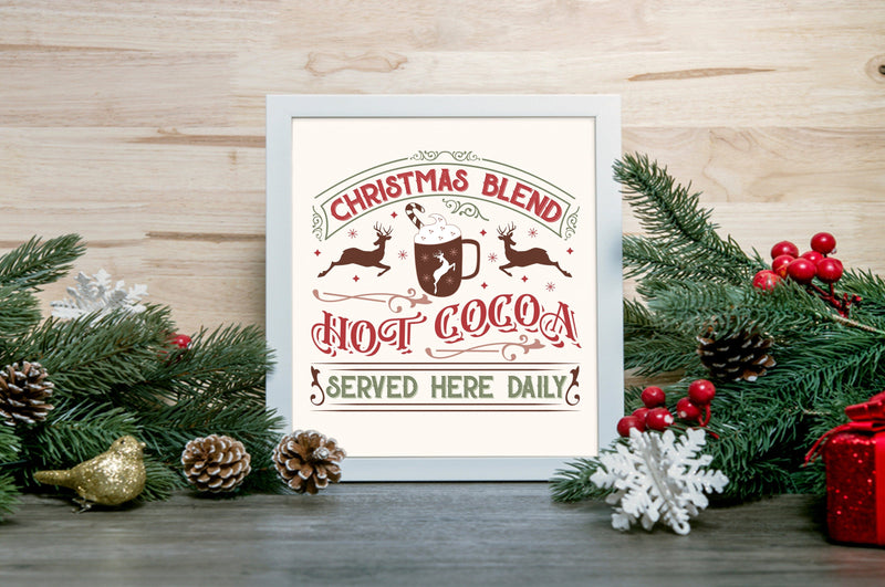Retro Christmas Sign SVG Bundle, Vintage Christmas Sign Bundle - So Fontsy