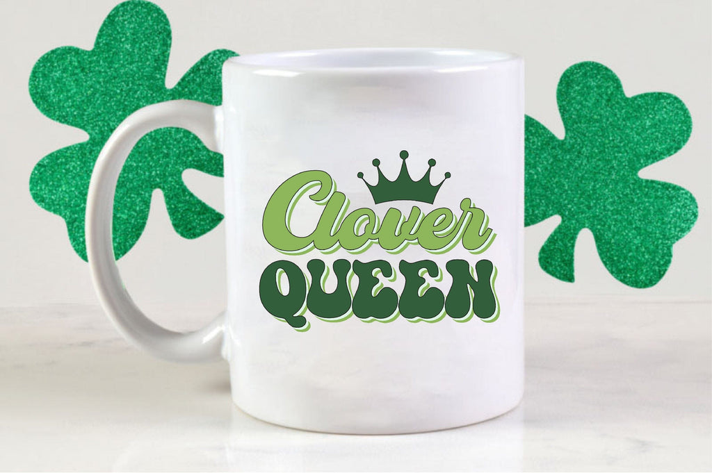Retro Clover queen SVG - So Fontsy
