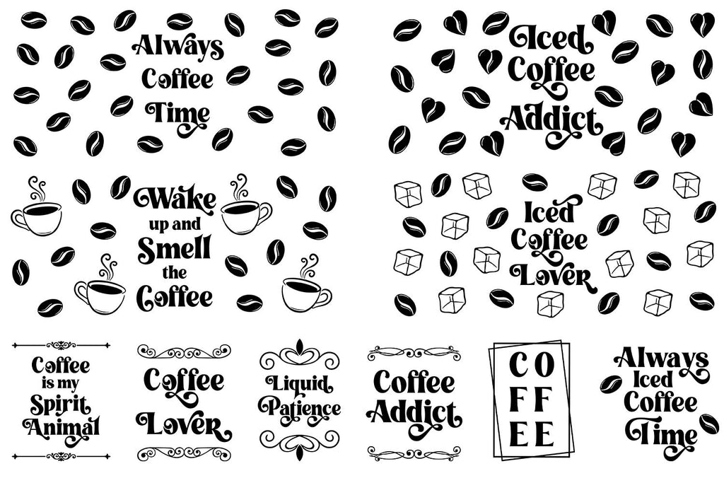 Retro Coffee Glass Can Bundle | Libbey Glass SVG Bundle - So Fontsy