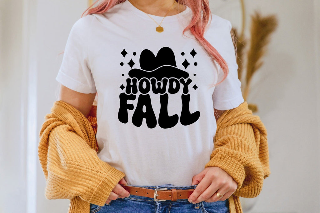 Retro Fall SVG, Howdy Fall Cut File - So Fontsy