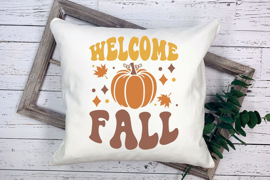 Retro Fall SVG - Welcome Fall Cut File - So Fontsy