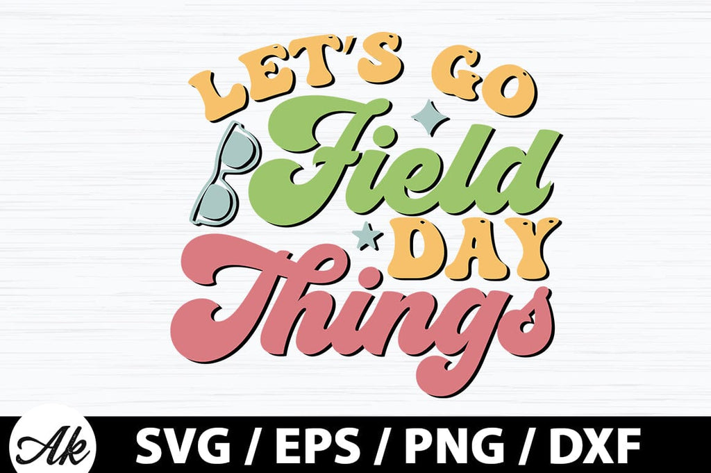 Retro Field day SVG Bundle - So Fontsy