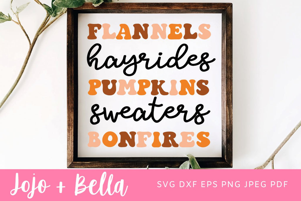 Retro Flannels Bonfires Pumpkins SVG, Pumpkin Svg, Pumpkin SVG Bundle, Halloween Svg, Fall Svg ...