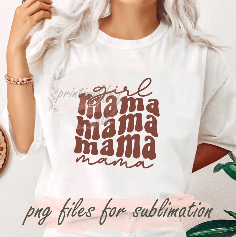Retro Girl Mama Png, Mother’s Day Png, Girl Mama Sublimation Designs ...