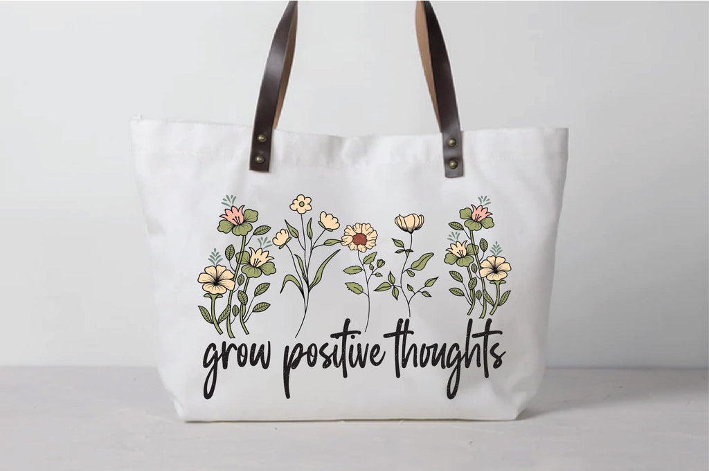 Retro Grow Positive Thoughts Sublimation Vol -1 - So Fontsy