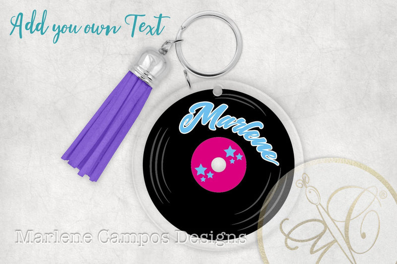 Retro Keychain Pattern SVG Bundle /SVG, DXF, PNG/ 80's/ 90's - So Fontsy