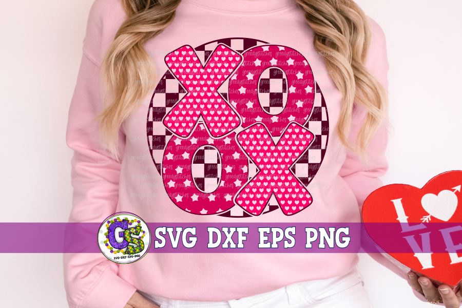XOXO SVG DXF EPS PNG | Valentine's Day SVG - So Fontsy