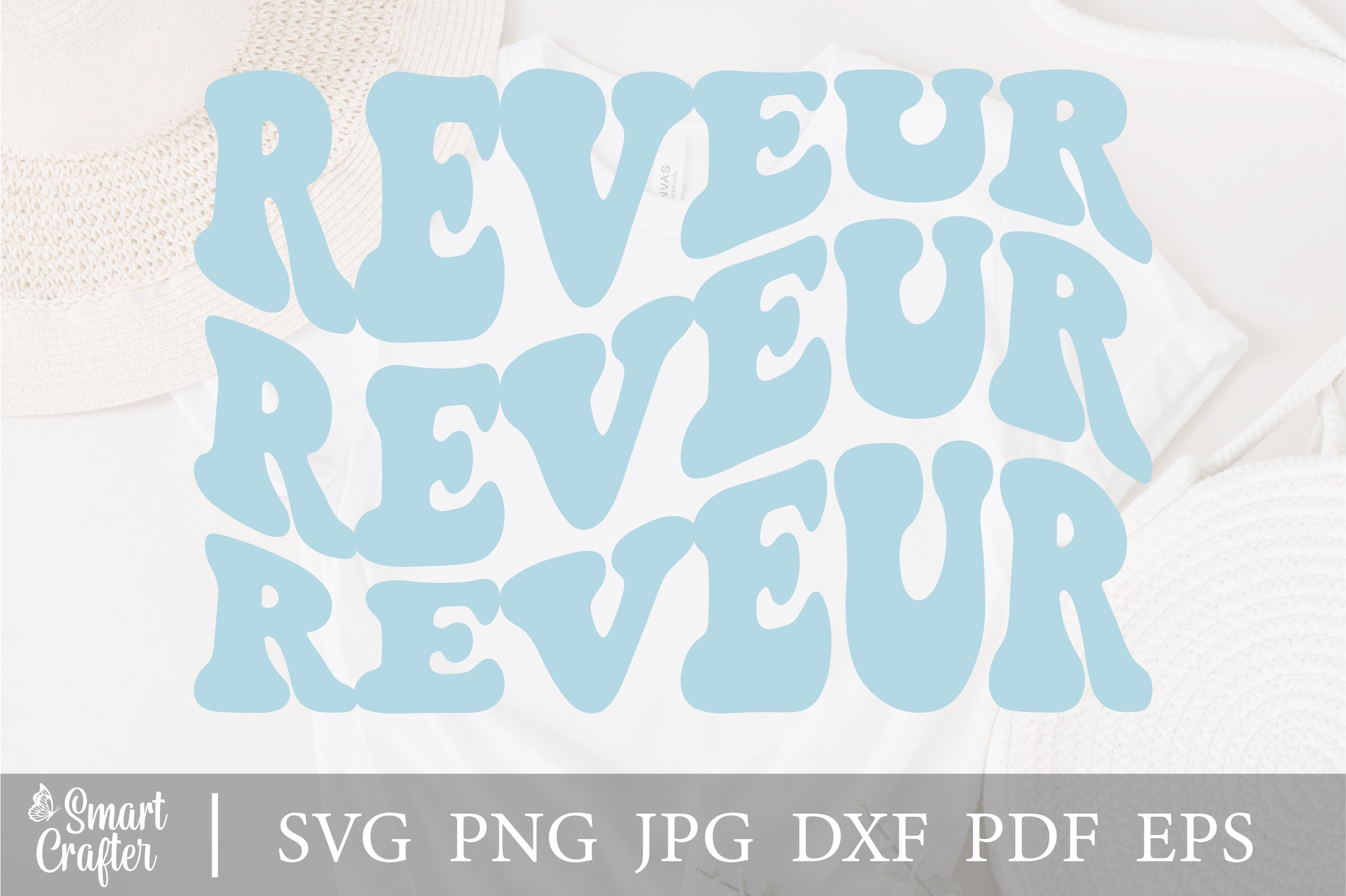 Reveur wavy style svg, EPS PNG Cricut Instant Download - So Fontsy
