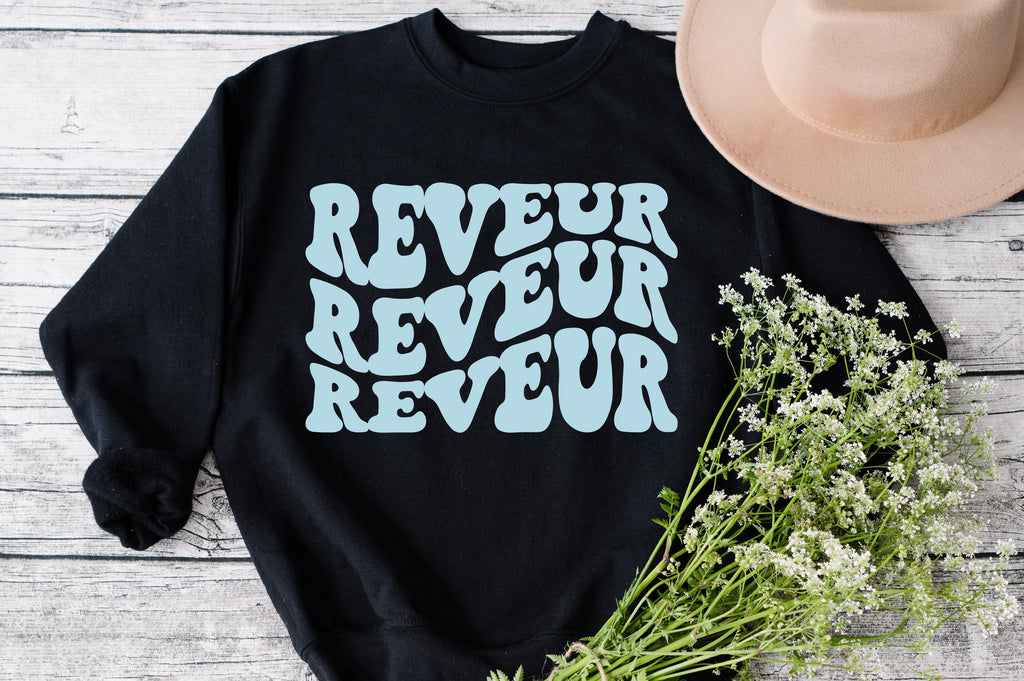 Reveur wavy style svg, EPS PNG Cricut Instant Download - So Fontsy