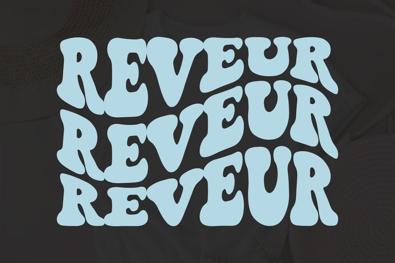 Reveur wavy style svg, EPS PNG Cricut Instant Download - So Fontsy