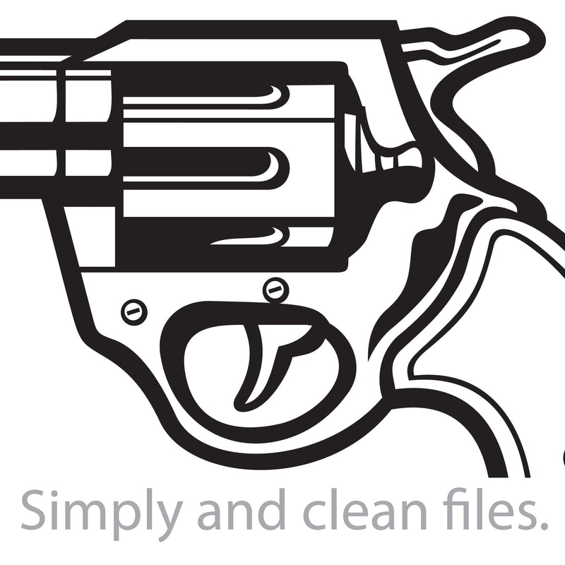 Revolver barrel tied in knot. Cut files for Cricut. Clip Art silhouette ...