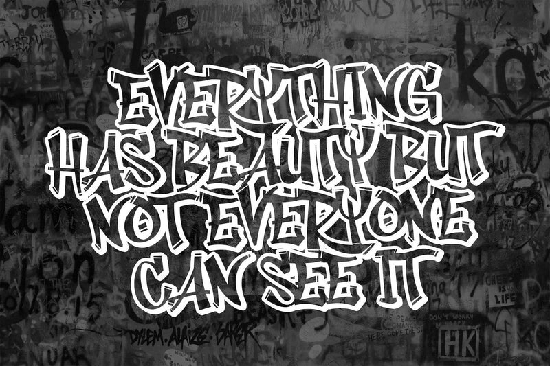 Rhieknuza - Graffiti Font - So Fontsy