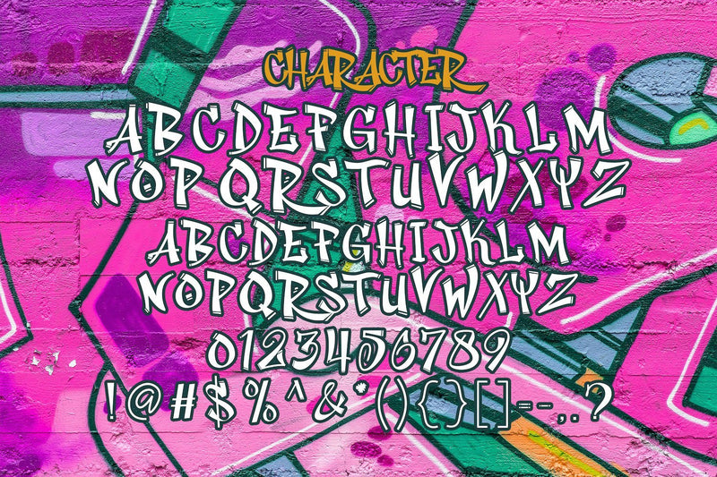 Rhieknuza - Graffiti Font - So Fontsy