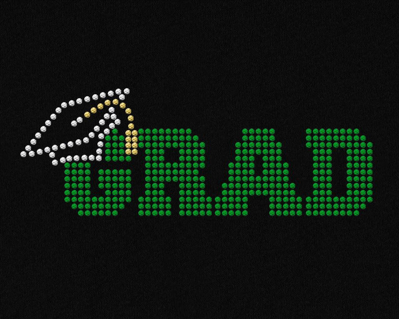 Rhinestone Graduation Cap Template - So Fontsy