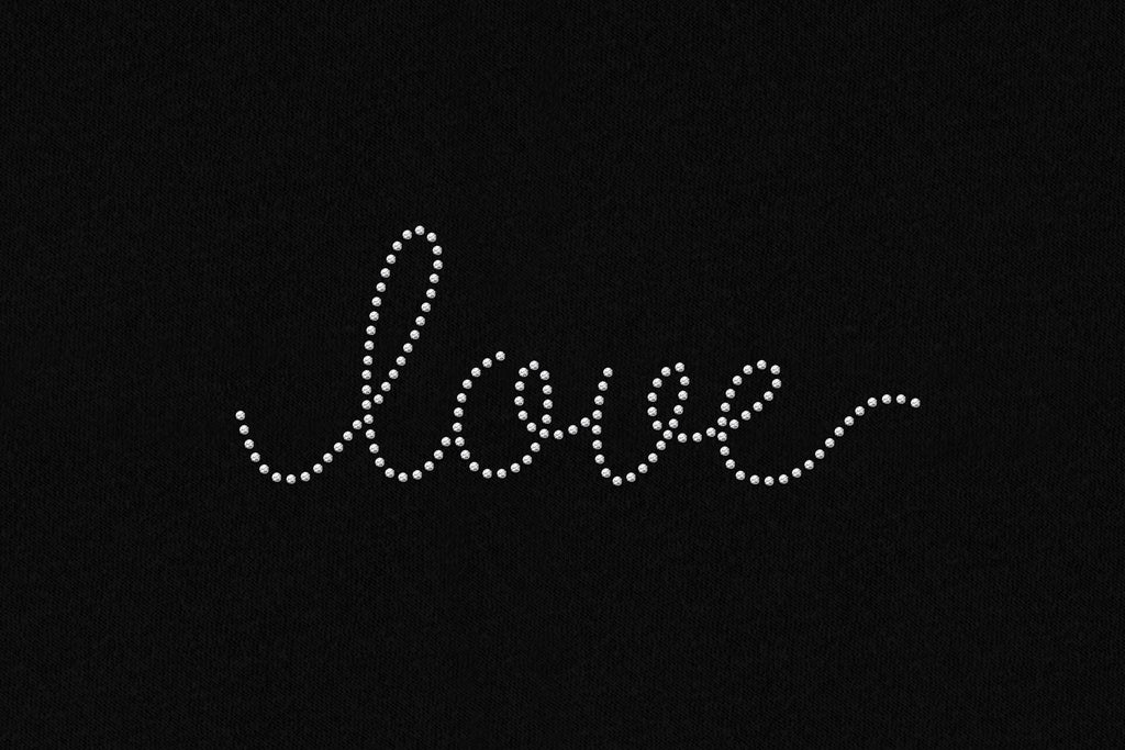 Rhinestone LGBT Rainbow Love Template - So Fontsy