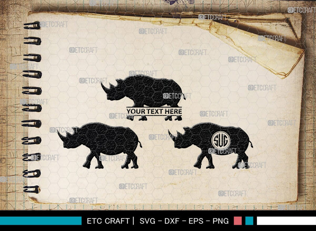 Rhinos Monogram, Rhinos Silhouette, Rhinos SVG, Rhinos Sale Svg, Rhino ...