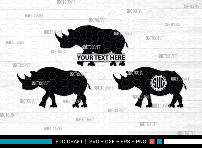 Rhinos Monogram, Rhinos Silhouette, Rhinos SVG, Rhinos Sale Svg, Rhino ...