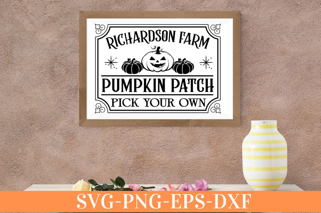 Richardson farm pumpkin patch pick your own SVG - So Fontsy
