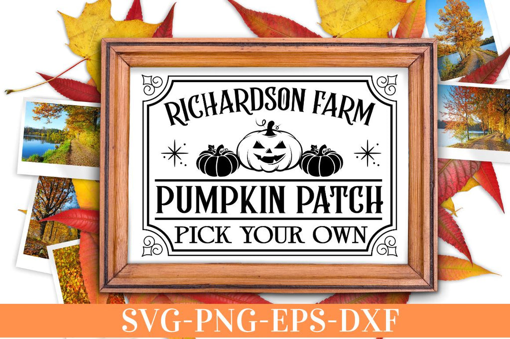 Richardson farm pumpkin patch pick your own SVG - So Fontsy