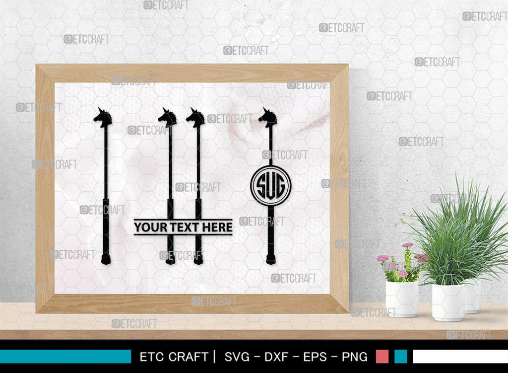 Riding Crops Monogram, Riding Crops Silhouette, Riding Crops SVG ...