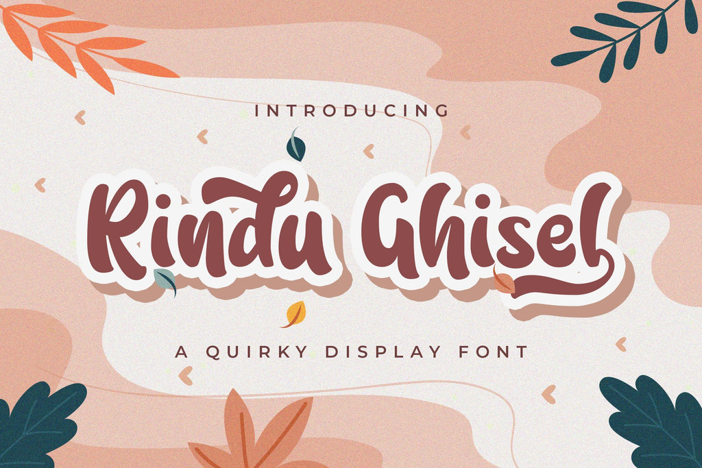 Rindu Ghisel - Quirky Script Font - So Fontsy