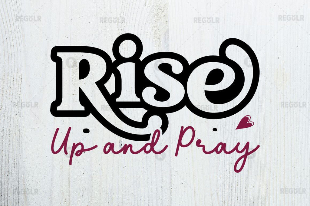Rise up and pray SVG - So Fontsy