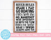 River Rules | Farmhouse Wood Sign SVG Cut File - So Fontsy