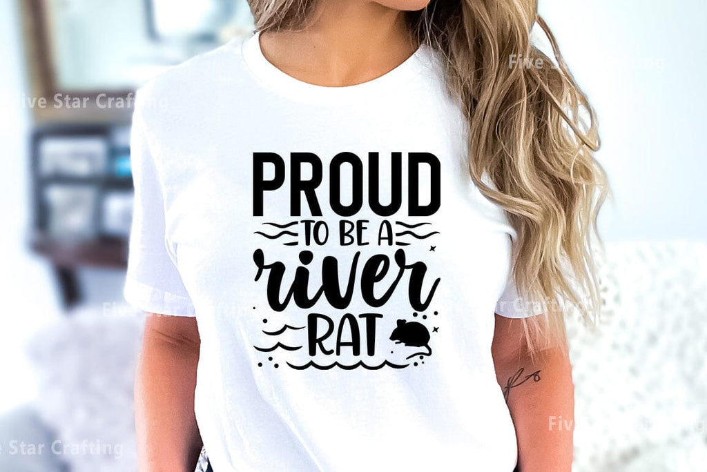 River SVG Design, Proud to be a river rat - So Fontsy