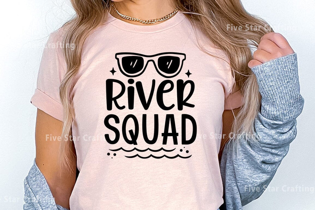 River SVG Design, River squad - So Fontsy