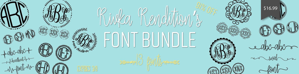 Rivka's Renditions Font Bundle - So Fontsy