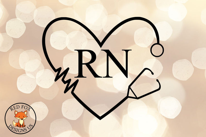 RN Nurse File, Registered Nurse Svg png dxf cut Files - So Fontsy