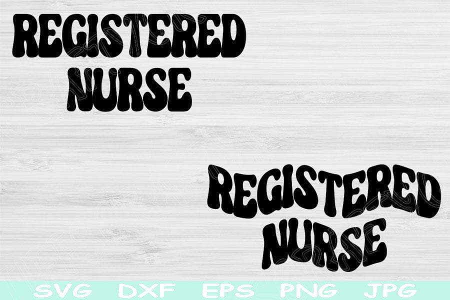 RN Svg Dxf Png Eps Cut Files, Registered Nurse Svg, Nursing Svg Files ...