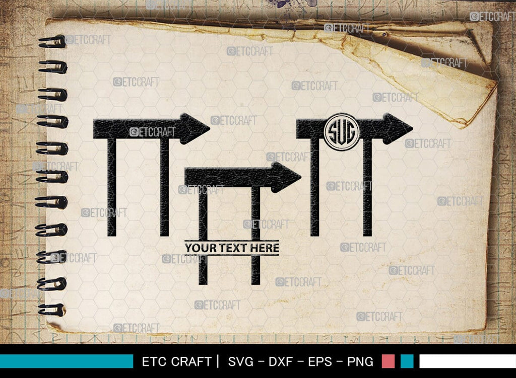 Road Sign Monogram, Road Sign Silhouette, Road Sign SVG, Highway Sign ...