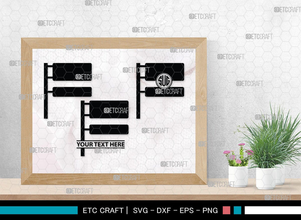 Road Sign Monogram, Road Sign Silhouette, Road Sign SVG, Highway Sign ...