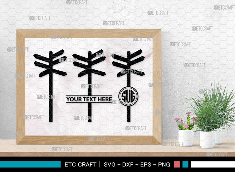 Road Sign Monogram, Road Sign Silhouette, Road Sign SVG, Highway Sign ...