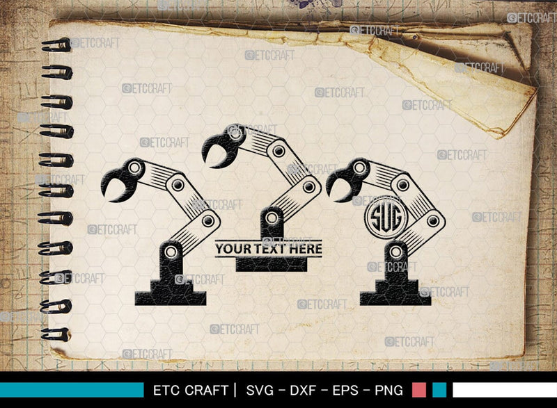 Robot Monogram, Robot Silhouette, Robot SVG, Toy Svg, Robot Head Svg ...