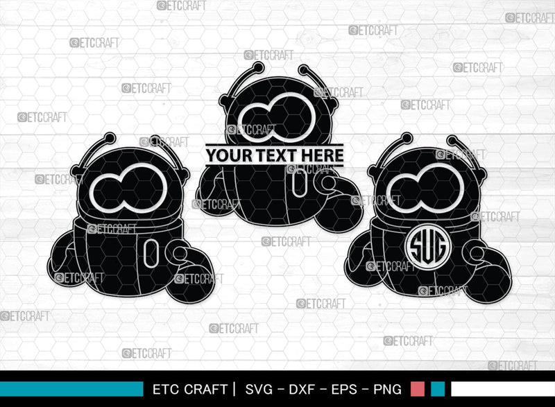 Robot Monogram, Robot Silhouette, Robot SVG, Toy Svg, Robot Head Svg ...