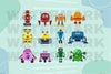 Robots Clipart Bundle, Robot Clip Arts Set - So Fontsy