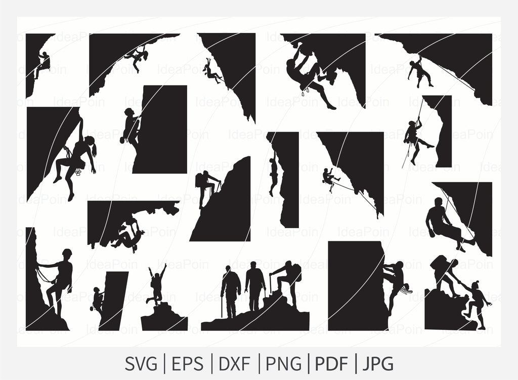 Rock climbing svg, Mountain Climbing svg, Mountain svg, Climbing Svg ...