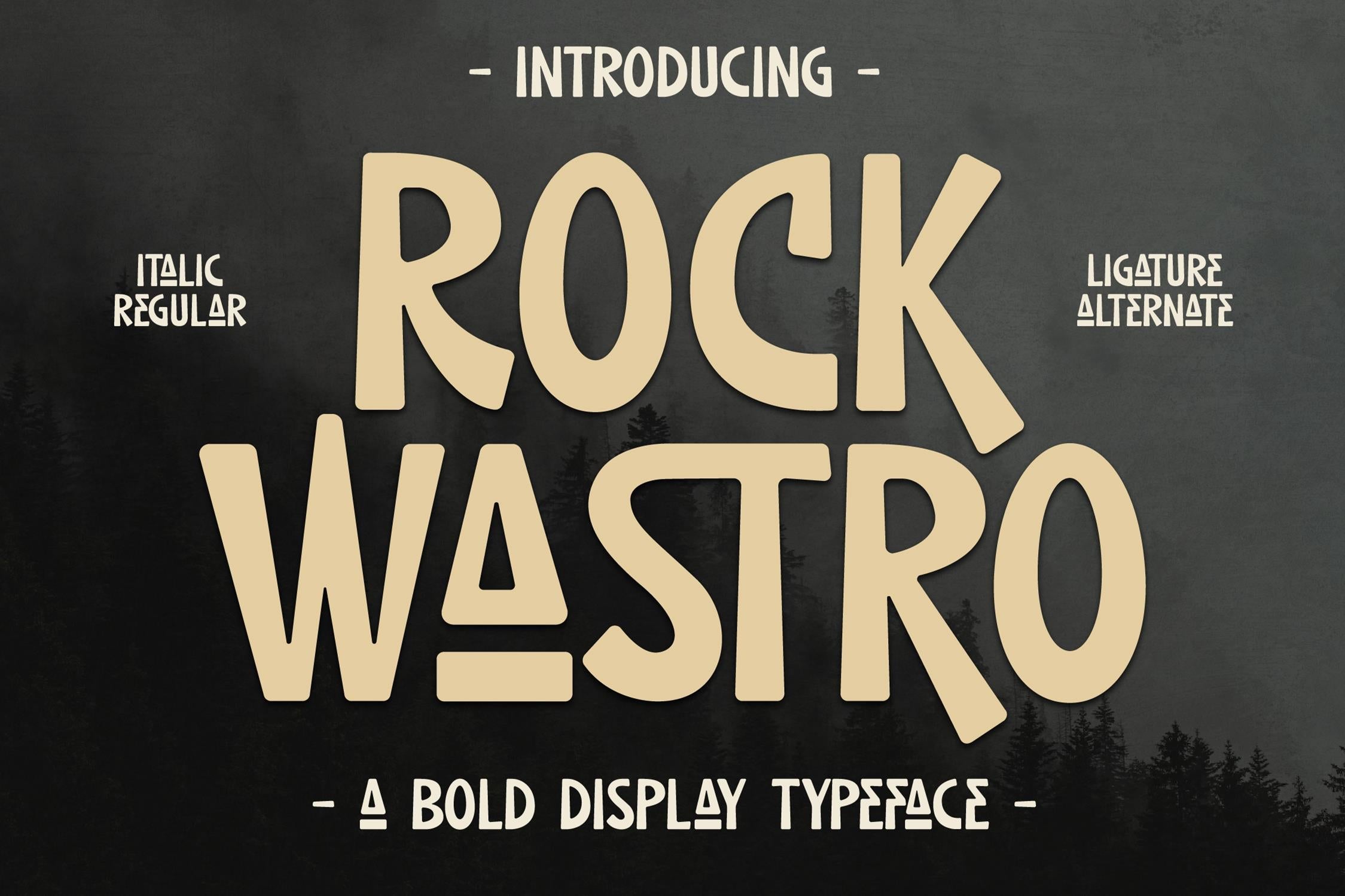 ROCK WASTRO Typeface - So Fontsy