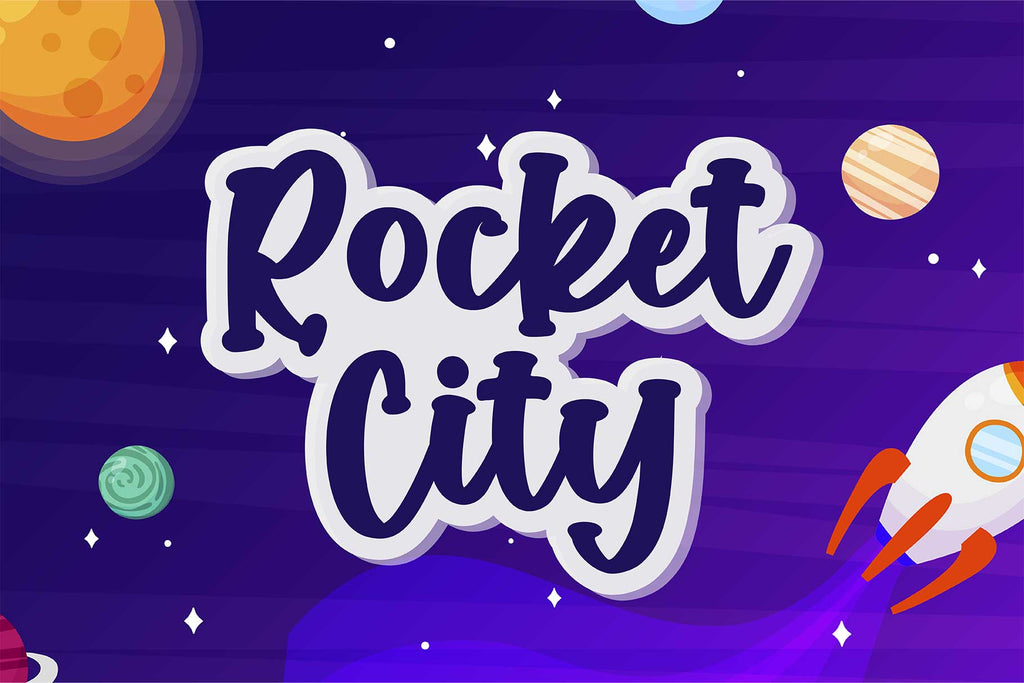 Rocket City - Fun Handwritten Font - So Fontsy