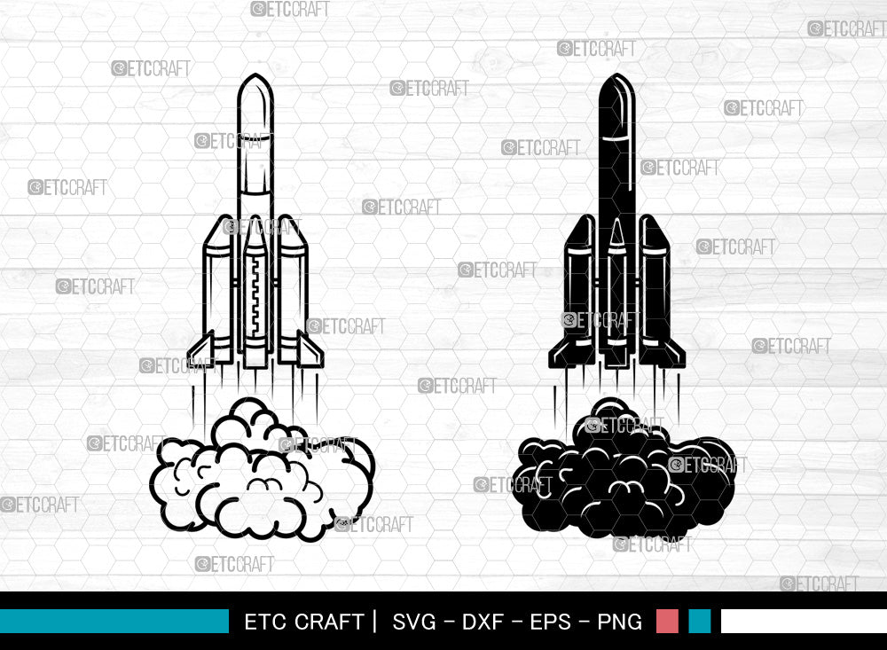 Rocket SVG, Rocket SVG, Rocket ship Svg, Spaceship Svg, Rocket Launch ...