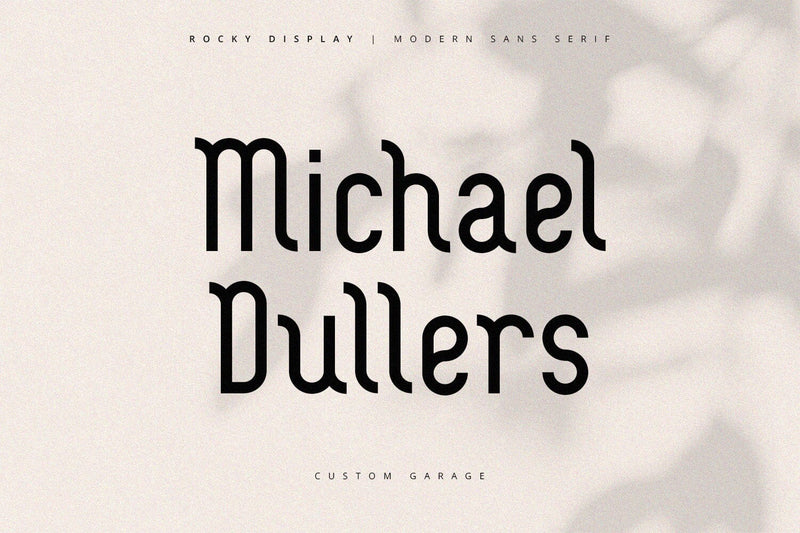 Rocky Display - Modern Sans Serif Font - So Fontsy